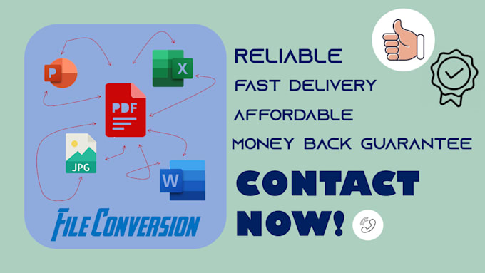 Do conversion of files to any desired format by Xchnge | Fiverr