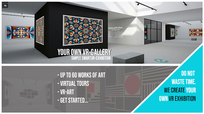 Create a vr gallery for your art at artsteps by Opticalartinc | Fiverr