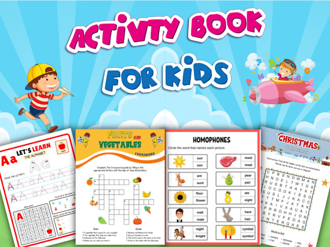 Design custom worksheets and activity book for kids by Tankaay | Fiverr
