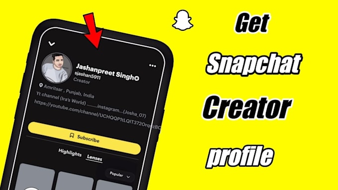 Create your snapchat public profile with subscribe button by Rajk12847 ...