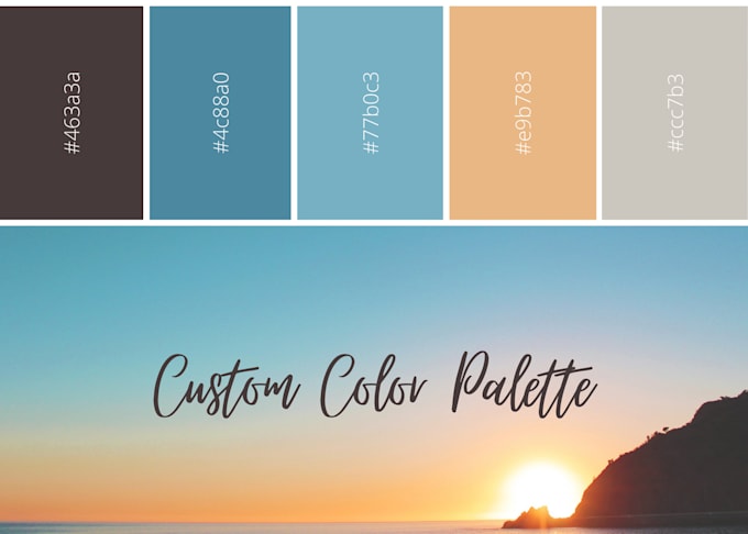 Create a custom color palette from a photo by Baileyuc | Fiverr
