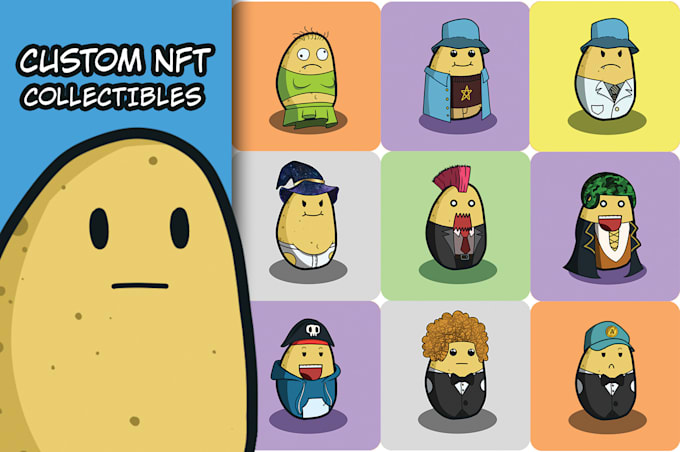 Draw traits or base for your nft collection by Mrcouda | Fiverr