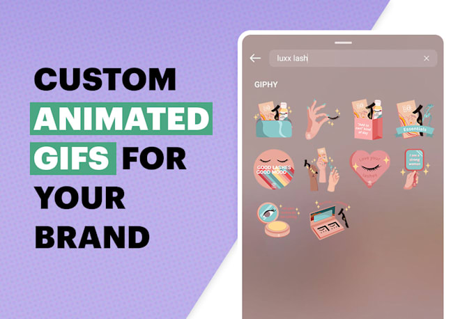 Animate gifs and instagram stickers for your brand by Marillust | Fiverr