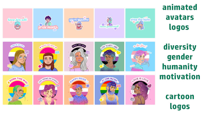 Create eye catching gif avatar or logo by Media2people | Fiverr