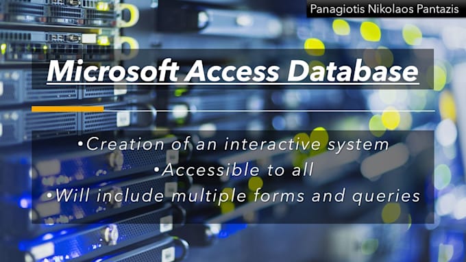 Be your microsoft access database builder by Peter9669 | Fiverr