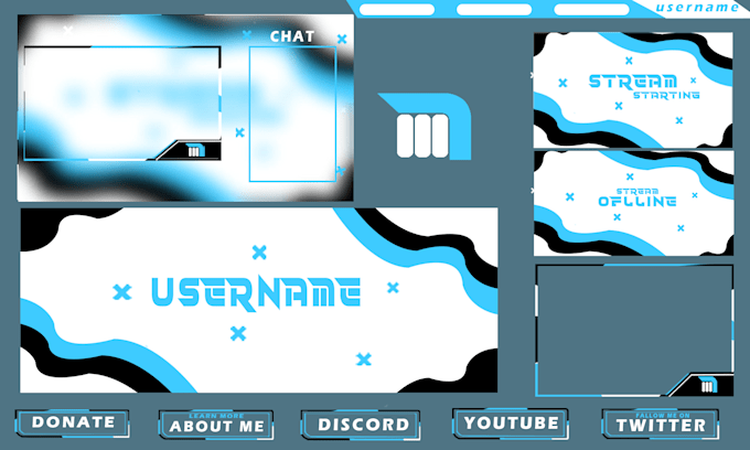 Design custom stream overlay for twitch by M7ms22 | Fiverr