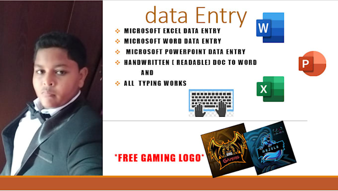 Do data entry for ms excel, word, powerpoint and typing by Pahan ...