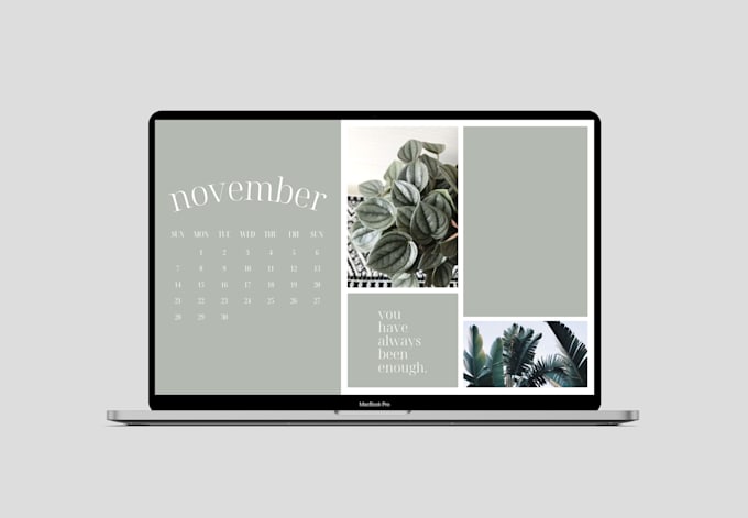 Design creative calendar wallpaper for you by Courtneypowe | Fiverr