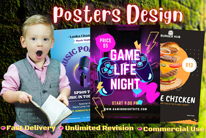 Create a creative and eye catchy posters design by Mecho_designs | Fiverr