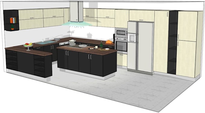 Design your kitchen with kitchendraw by Feyza1995 | Fiverr