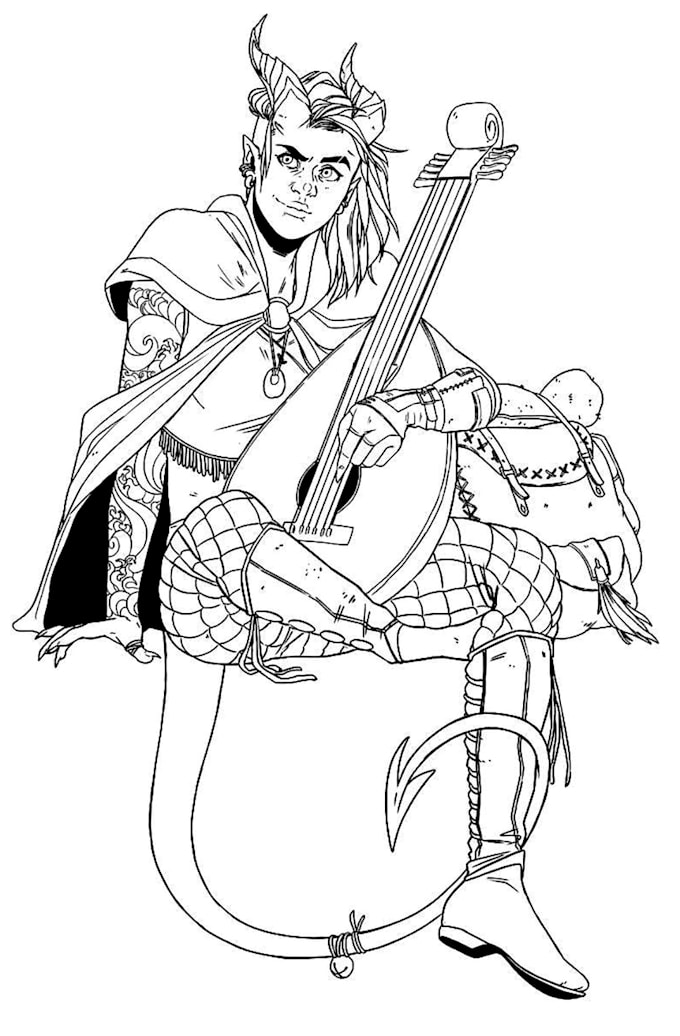 Create a full body dnd character art by Etyfupy | Fiverr