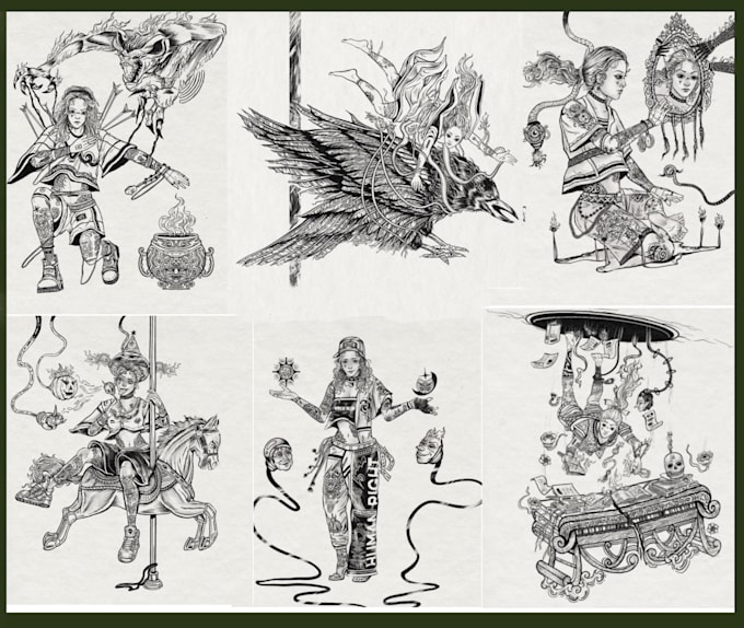 Make comic book and story board line art by Artofimsat | Fiverr