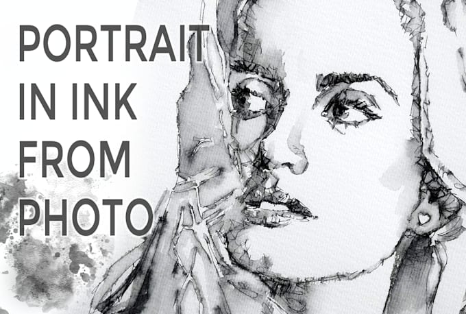 Draw a cool edgy portrait in ink on paper from your photo by Cosmicpen ...