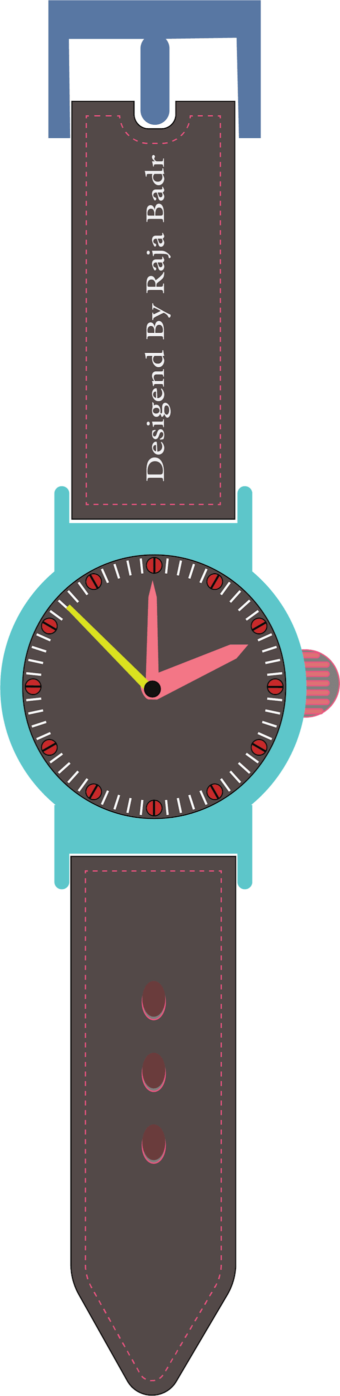 Do wrist watch design in adobe illustrator by Badarsarfraz | Fiverr
