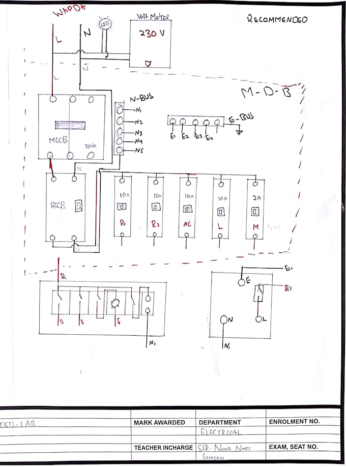 Draw electric panel or main distribution board drawing with standards ...