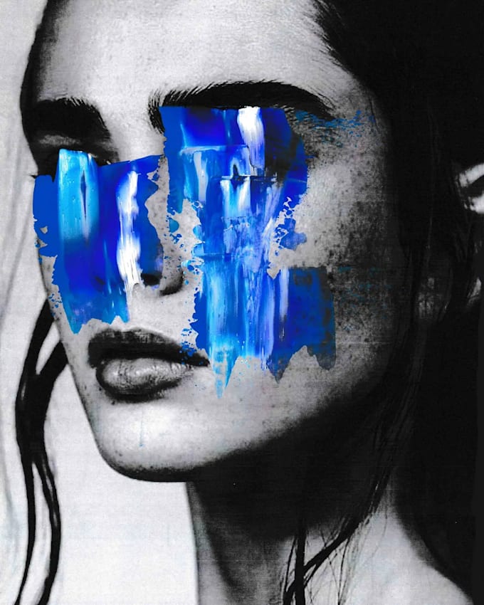 Creating an insane portrait painting in my abstract style by ...