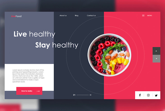 Do pixel perfect ui ux design for your web or app by Hmzajmal | Fiverr