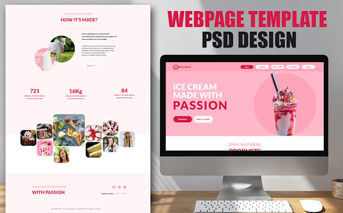 Design psd webpage template for you by Saweera_designs | Fiverr