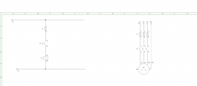Electrical control and power circuit drawing by Singletomorrow | Fiverr