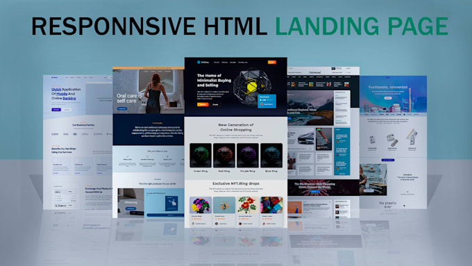 Develop a fully responsive website with html, css, and js by Andrew ...