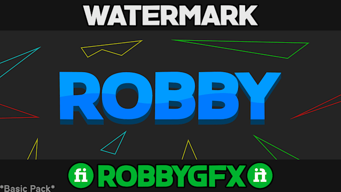Create great roblox watermark for you by Robbygfx | Fiverr