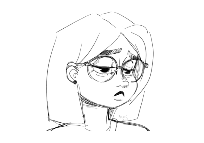 Draw beautiful sketchs of your characters by Karensalazar320 | Fiverr