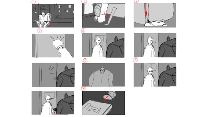 Storyboard 5 panels for you by Greislart | Fiverr