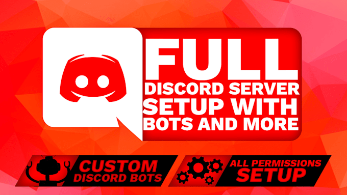 Make you a professional discord server with custom bots by Jovan1337 ...