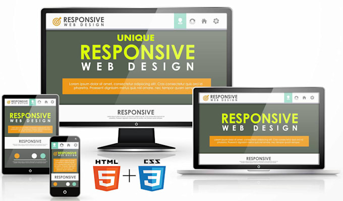 Responsive unique and custom website as per your requirement by Serdok | Fiverr