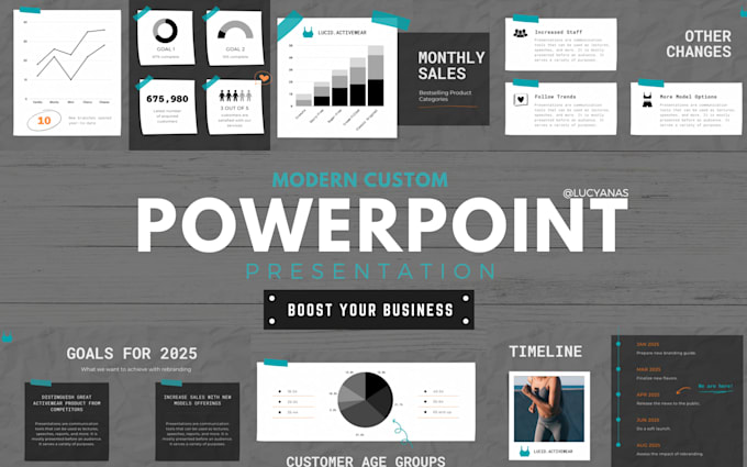 Design modern powerpoint presentation by Lucyanas | Fiverr