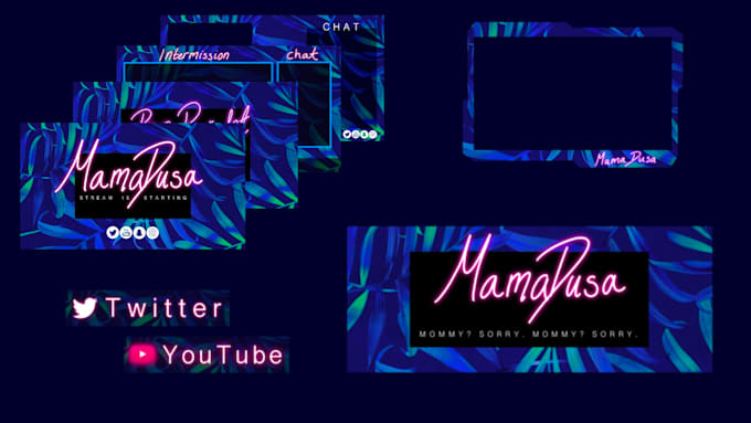 Make custom twitch pack by Dusa_designs | Fiverr
