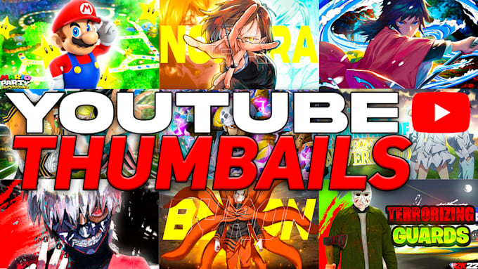 Create you an eye catching anime or gaming thumbnail by Nukegfx_ | Fiverr