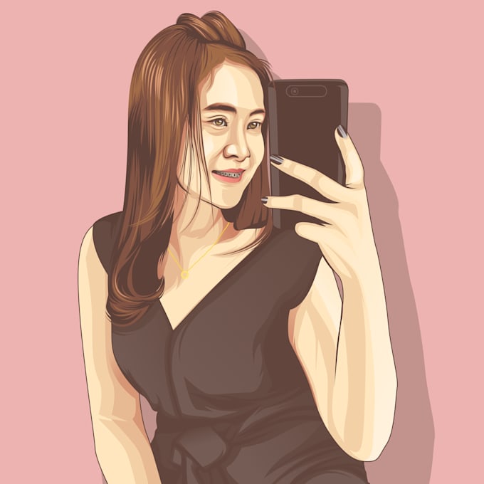 Create a vector face by Aman_vector | Fiverr