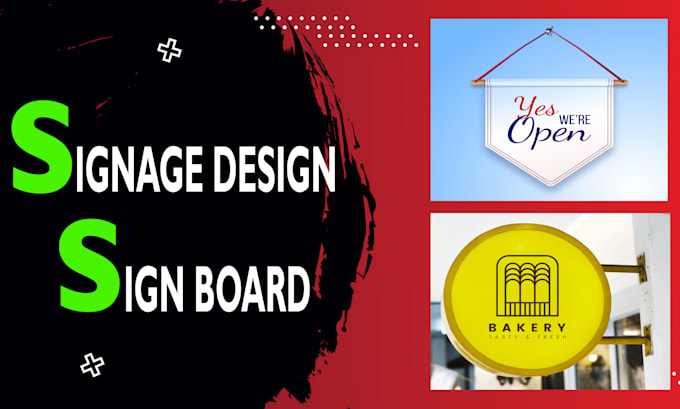 Create signage design, signboard, fb cover, and banner advertising for ...