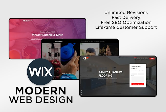 Design a modern website for anything using wix by Chamath1994 | Fiverr