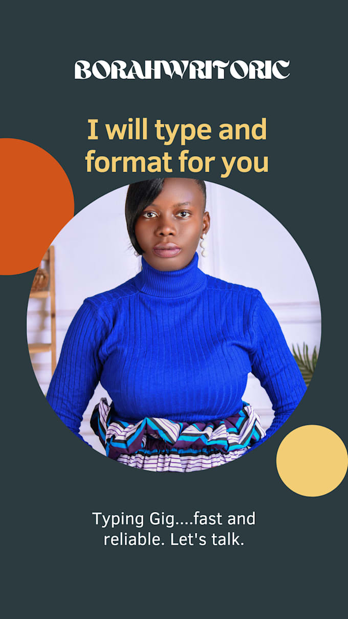 Type and format your document by Borahwritoric | Fiverr