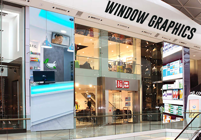 Design amazing store front, shop front window graphic design by ...