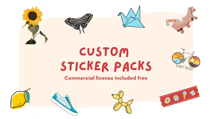 Create custom sticker packs for your business by Itikabhattachar | Fiverr