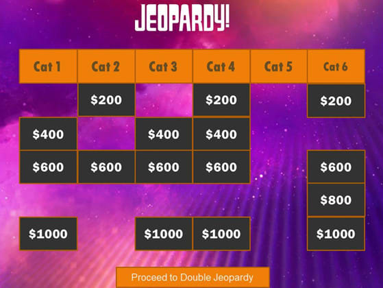 Build you a fully interactive jeopardy quiz by Quizbuilder22 | Fiverr