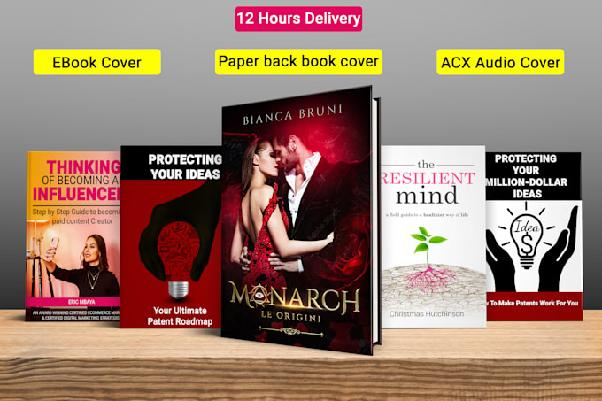 Design ebook cover, kdp book cover, paperback book cover, acx audiobook ...