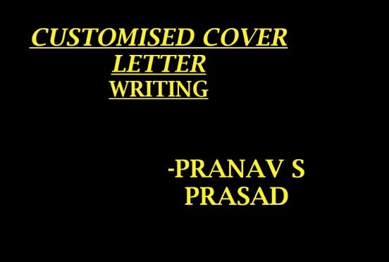 Write a custom cover letter for your job application by Pranav_s_ | Fiverr