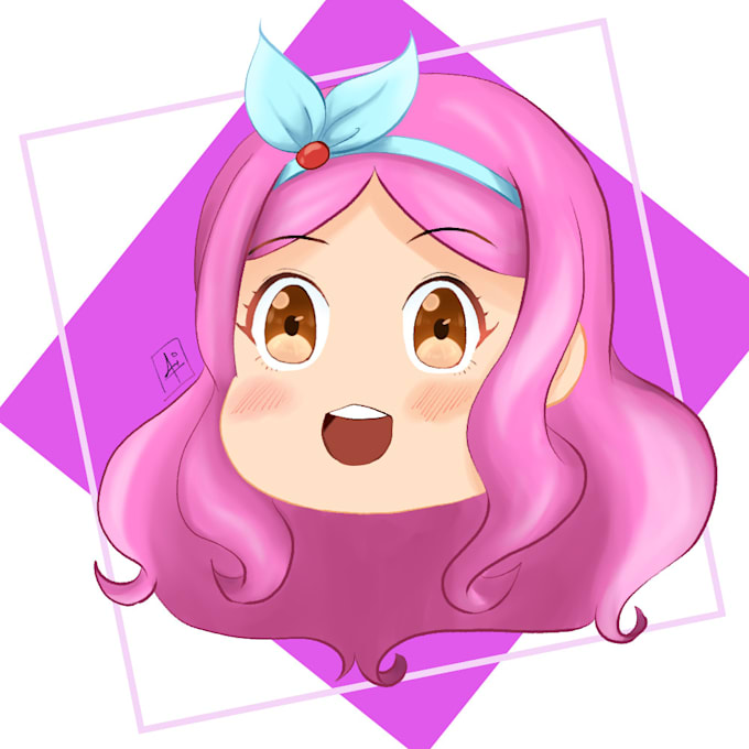 Draw your chibi head icon character by Ai_tea | Fiverr