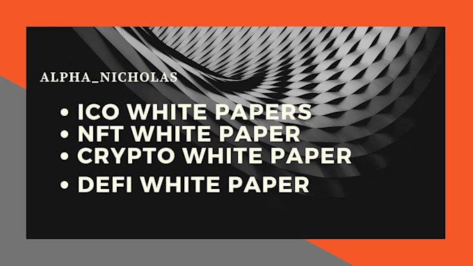 Design an outstanding and animated ico white paper, token whitepaper ...