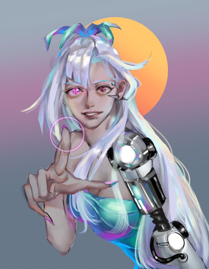 Draw anime manhwa character illustration by Yachchan | Fiverr