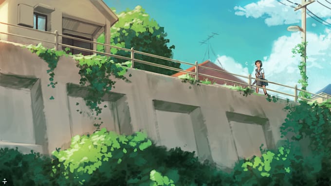 how to draw ghibli backgrounds