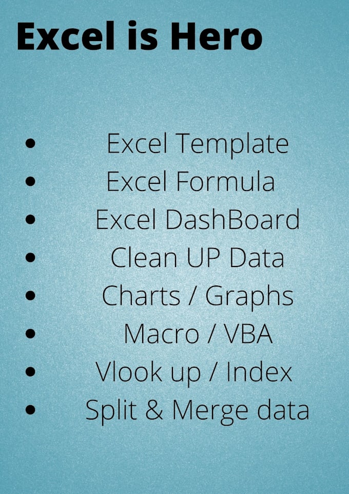 Do excel data entry, excel formulas, excel automate sheets by ...