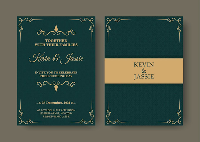 Design a custom invitation card or greeting card for you by Alinawaz742 ...