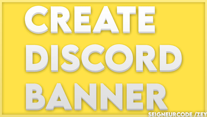 Create a discord server banner by Seigneurcode | Fiverr