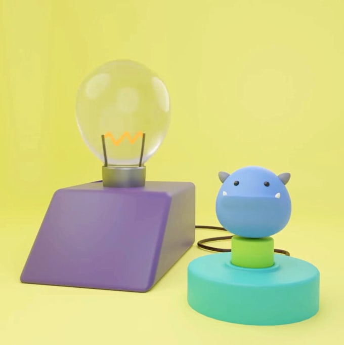 Make simple loopable 3d model and animation by Gicy16 | Fiverr