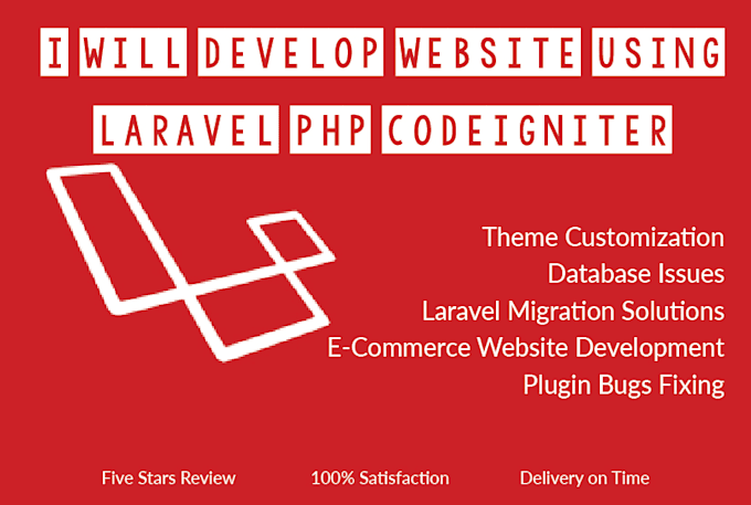 Develop website using laravel, php, codeigniter by Ubaid_art | Fiverr